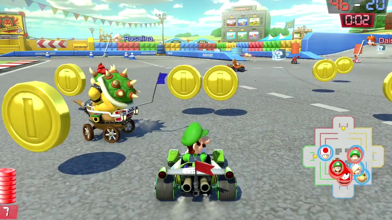 Mario Kart 8 Deluxe - Coin Runners (Battle Mode) - Luigi Gameplay ...