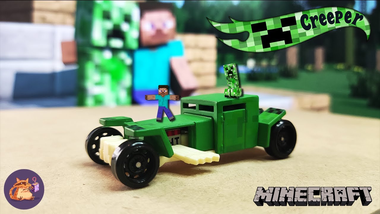 Creeper Character Cars Minecraft Series 2022 Hot Wheels - YouTube