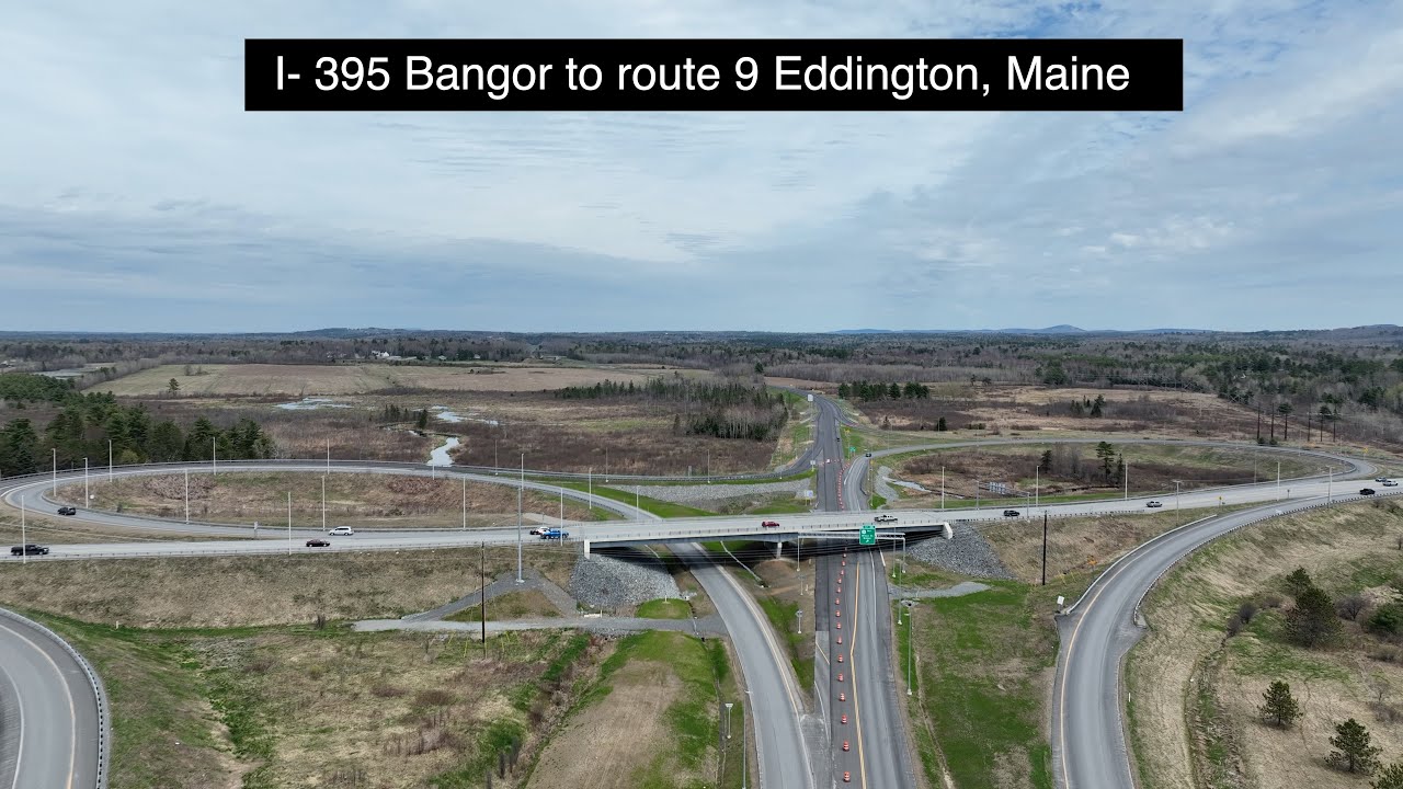 Bangor I 95 to I 395 connector rt 9 Eddington, Maine - YouTube