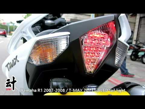 Motorcycle LED tail light for Yamaha R1 2007-2008 / T-MAX 2013up - YouTube