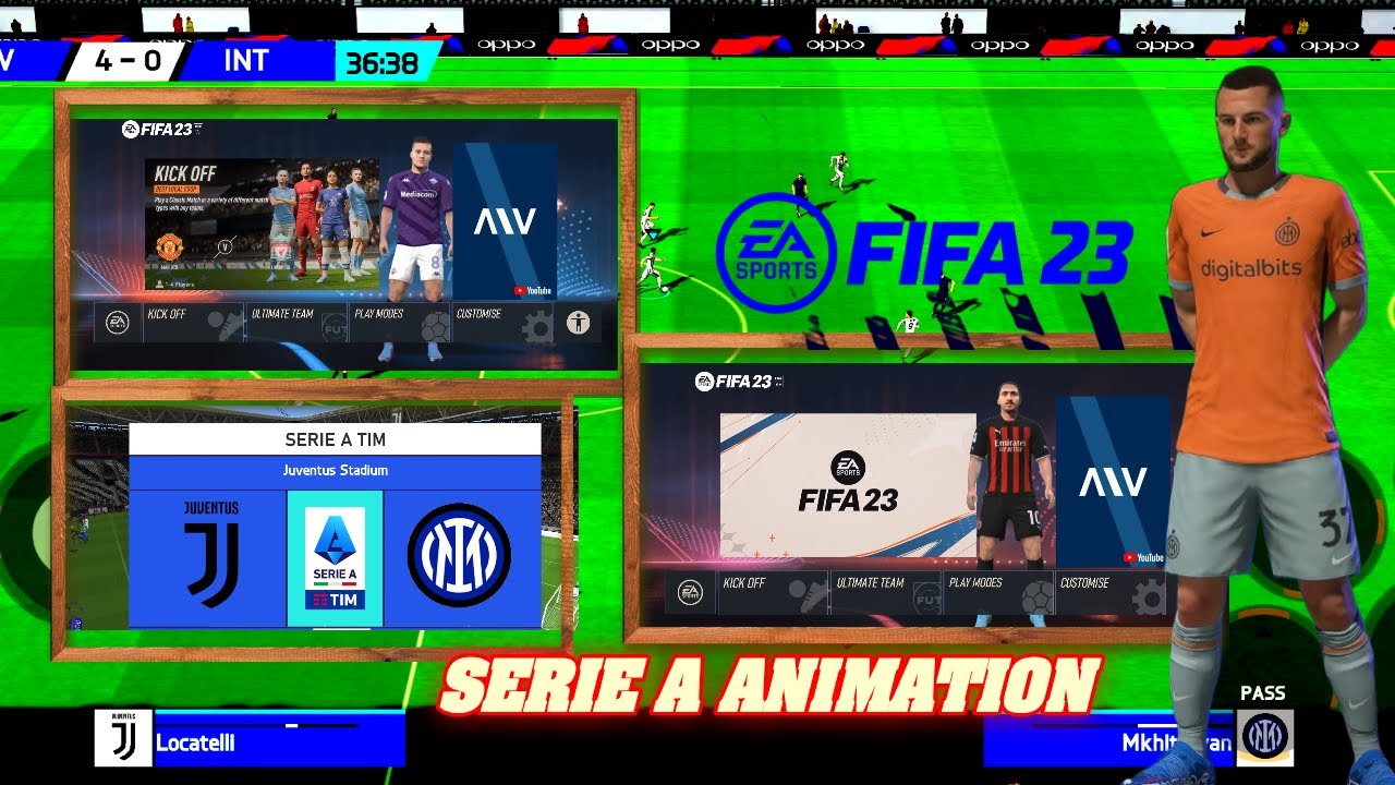 Update !! Fifa 23 graphic theme Serie a animation by AIV RIEF - YouTube