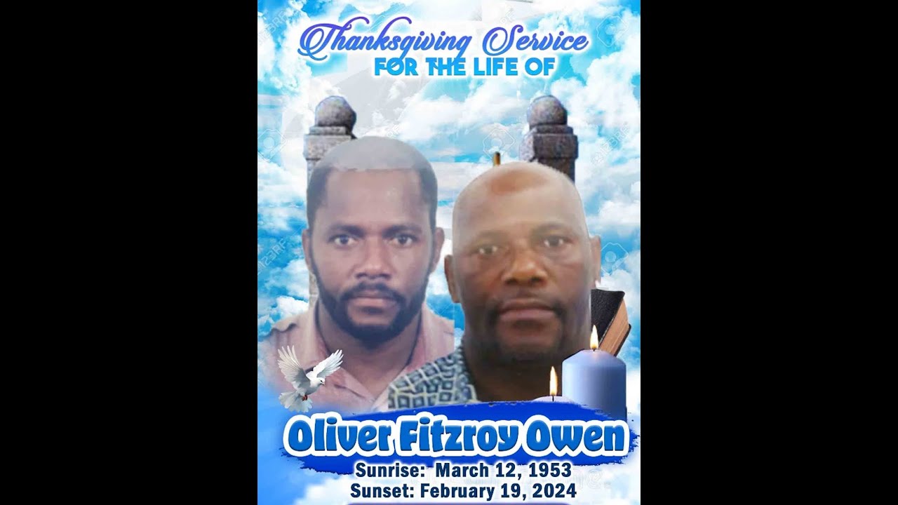 Thanks Giving Service for Oliver Fitzroy Owen - YouTube