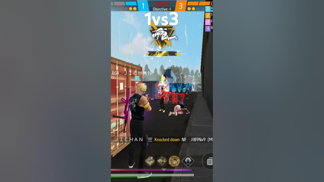 1vs4😈😈#freefireshorts @ RG4 GAMER 😈😈 #foryou - YouTube