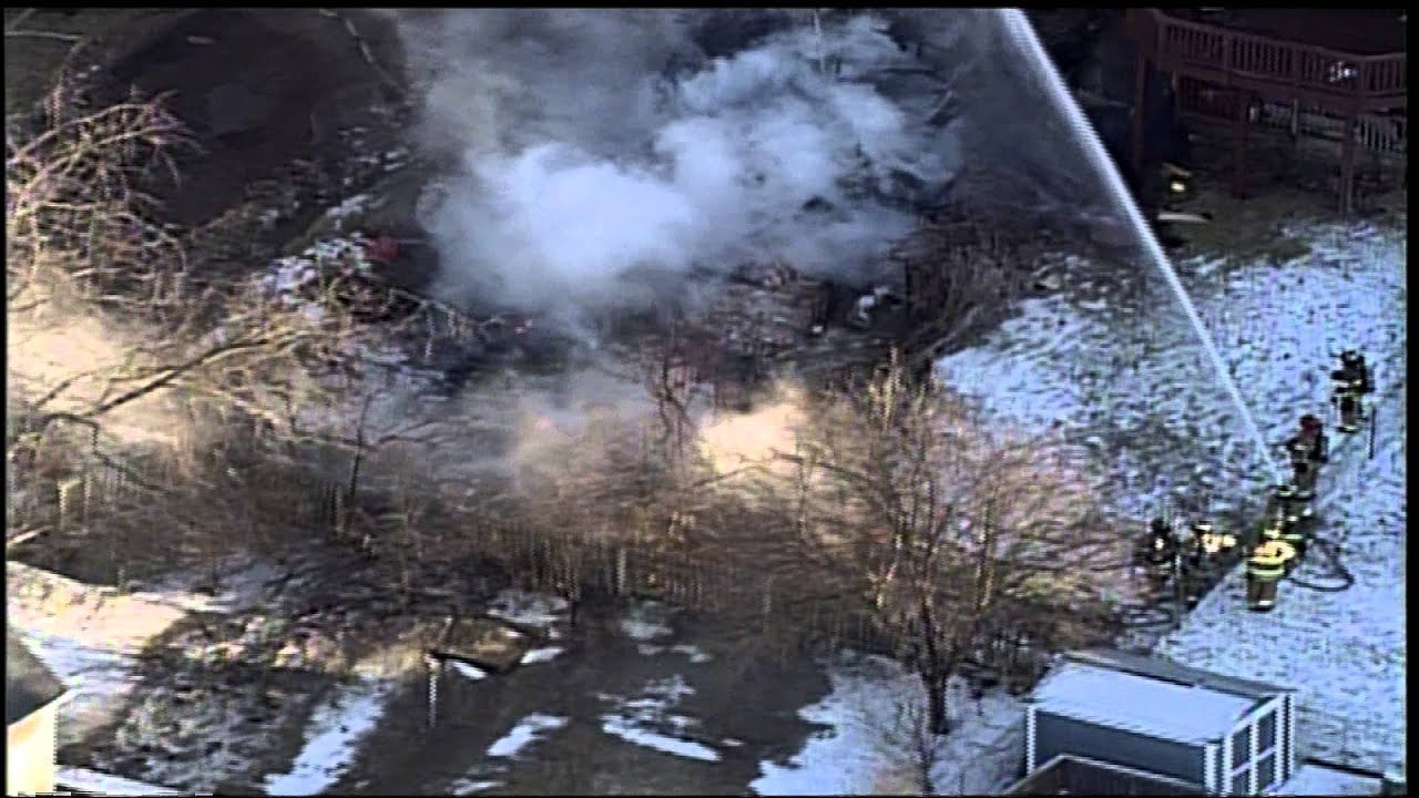 Chimney Collapse in Carrick House Fire - YouTube