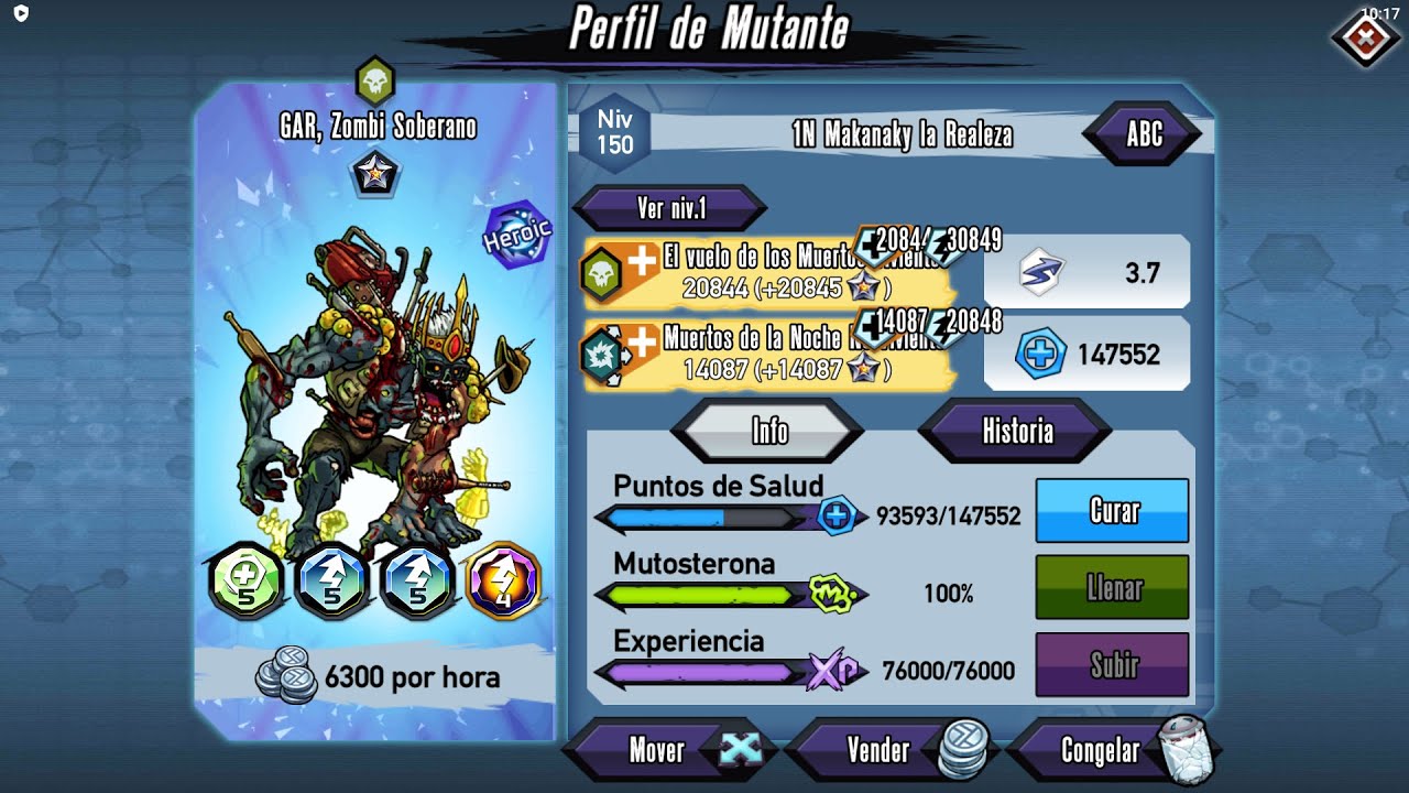 GAR, Zombie Soberano LANMA MGG PVP Mutants Genetic Gladiators 51 - YouTube