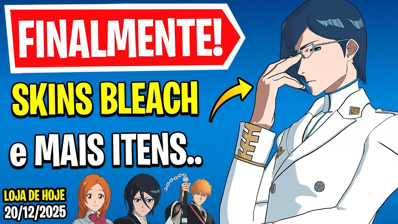 🔴 FINALMENTE! SKINS BLEACH CHEGOU! Nova Loja de Hoje Fortnite [20 de ...