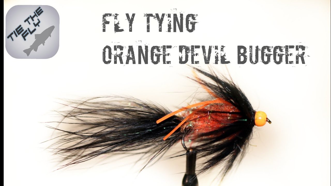 Fly Tying - Orange devil bugger (Rainbow trout fly) - YouTube
