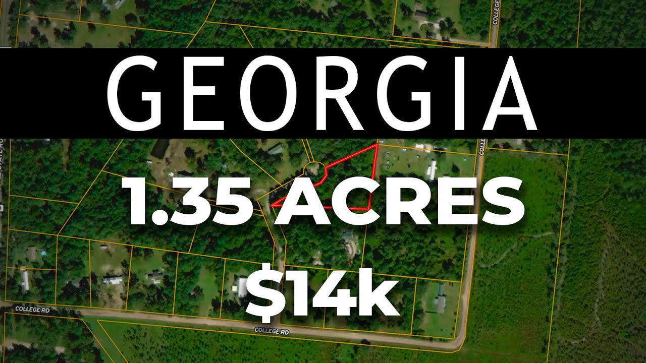 Land for Sale: 1.35 Acres in GA - YouTube