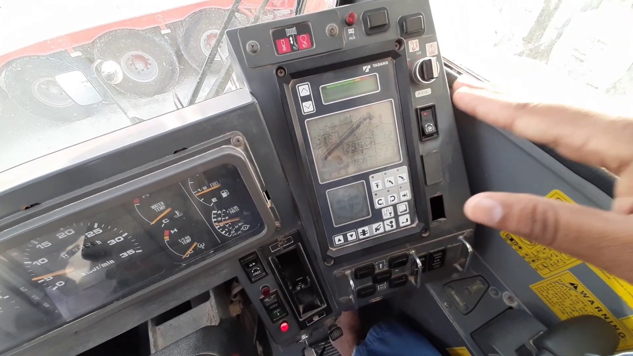 crane computer how to operate tadano crane - YouTube