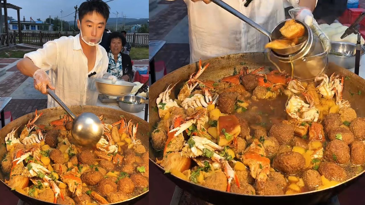 🥰The great guy👏cooked Chinese rural cuisine🙏for the old people in rural ...