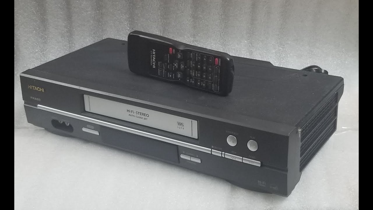 Hitachi VT FX665A VCR 4 Head Video Cassette Recorder VHS Hi Fi - YouTube