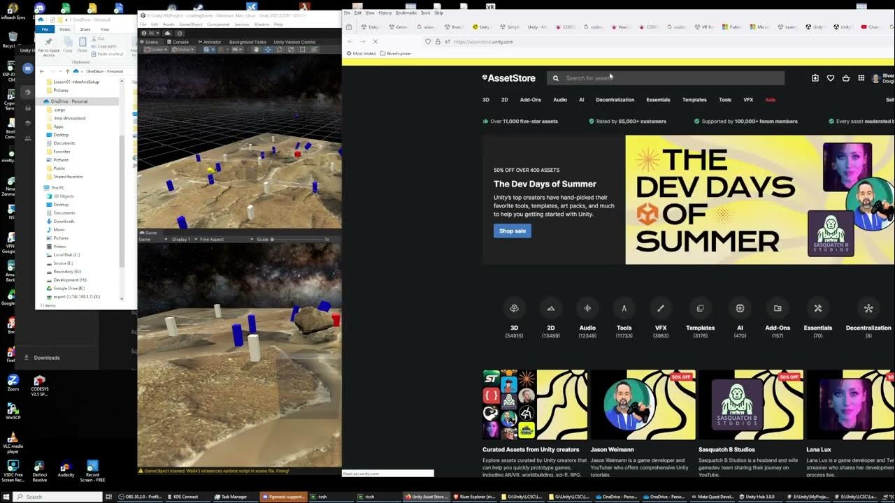 Class: Learning Unity. Lesson 07 Part 1 of 3 - Start Making it Pretty - YouTube