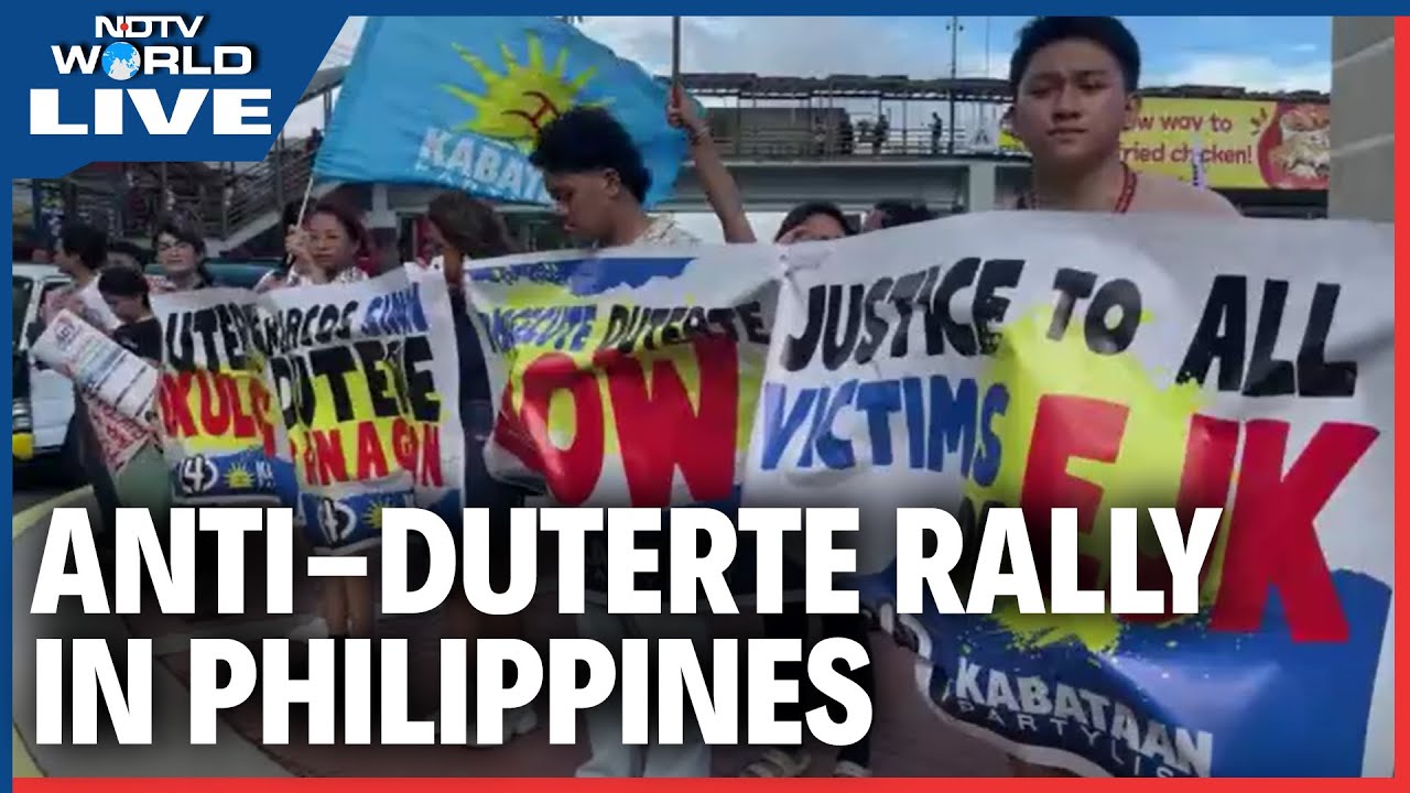 Philippines LIVE: Anti-Duterte Rally After Former President Rodrigo ...