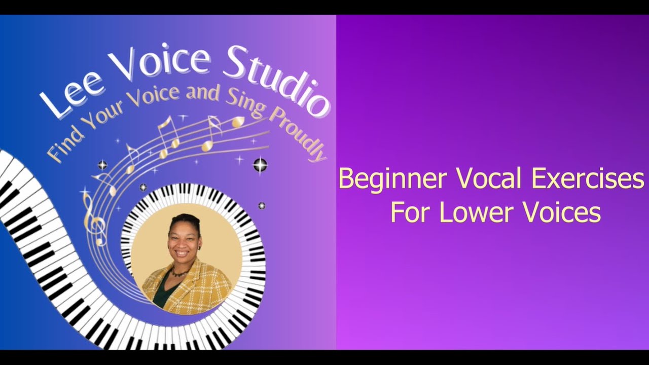 Beginner Vocal Exercises for Lower Voices - Easy Warm Up Video - YouTube