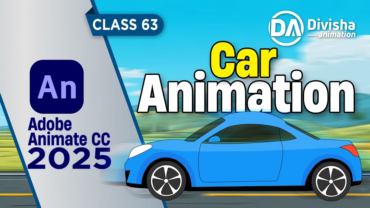 Create REALISTIC Car Animations in Adobe Animate | Step-by-Step 2D ...