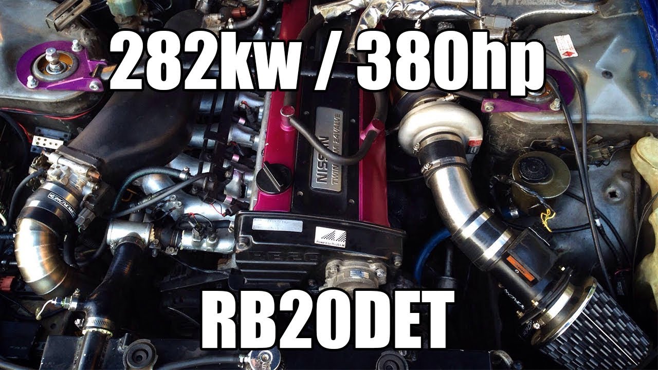 282kw / 380hp RB20DET Dyno run R32 Skyline GTS-T - YouTube