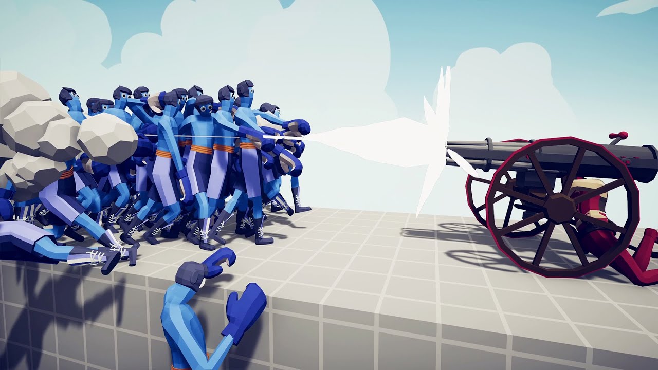 GATLING GUN VS ARMIES - TABS - Totally Accurate Battle Simulator - YouTube
