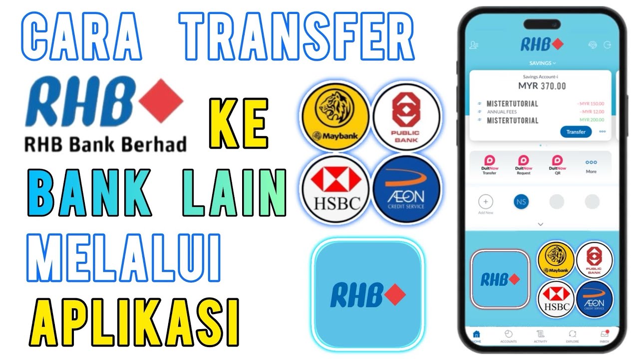 Cara Transfer Duit RHB ke Bank Lain guna RHB Mobile Banking - YouTube