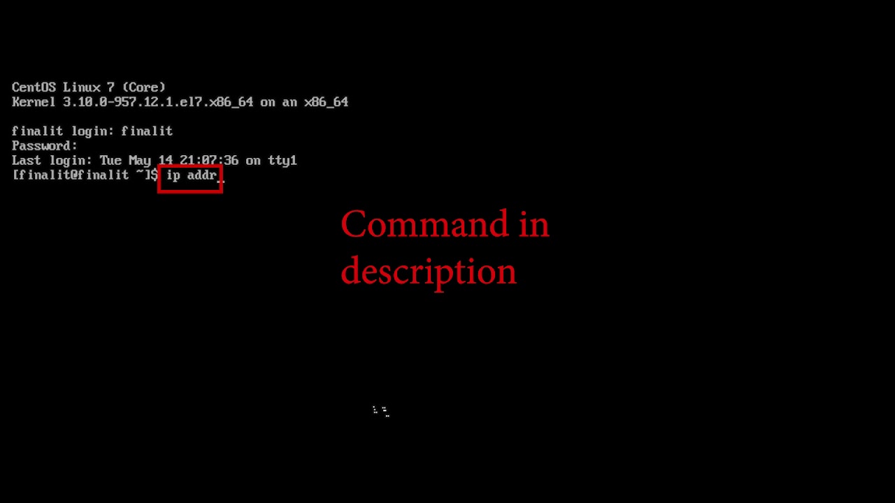 Checking your IP address in CentOS 7 - YouTube