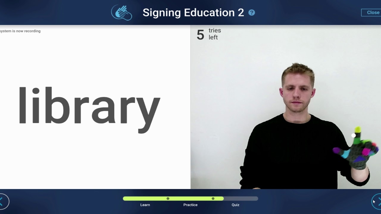 SignAll Learn is a computer system for interactive ASL learning - YouTube