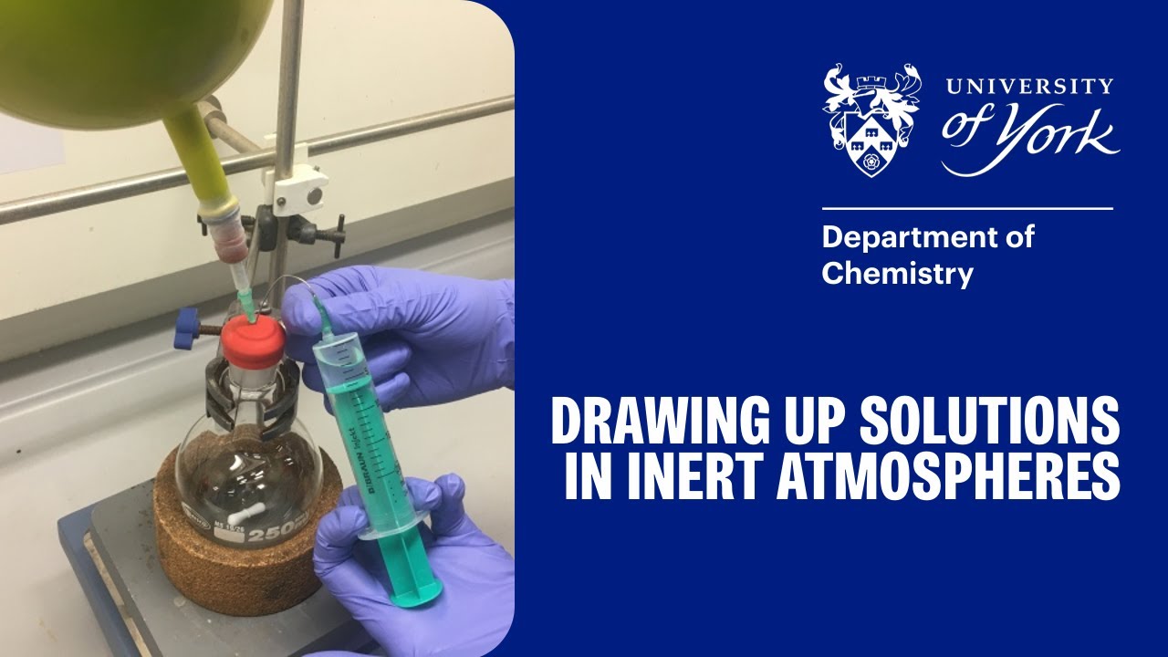 Drawing up solutions in inert atmospheres - YouTube