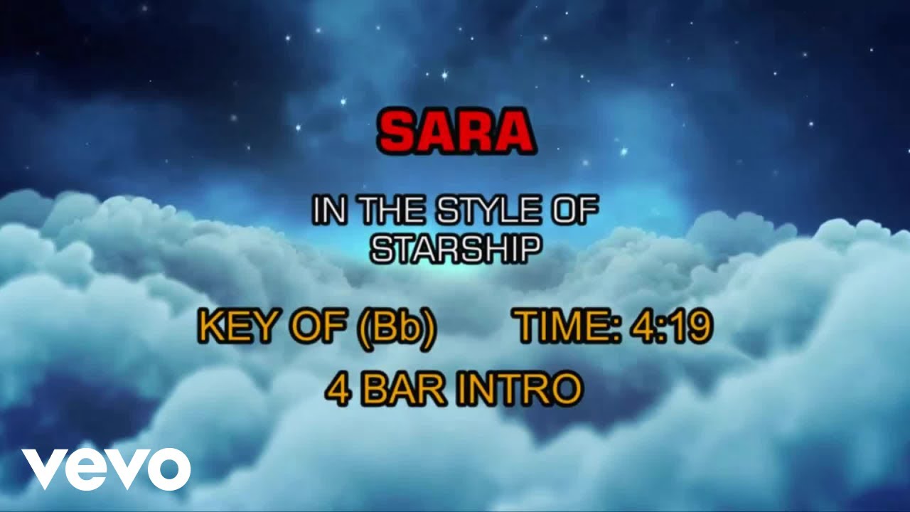 Starship - Sara (Karaoke) - YouTube