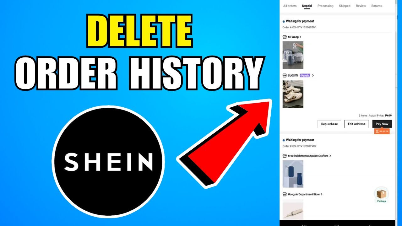 How To Delete Shein Order History (2026) (Complete Guide) - YouTube