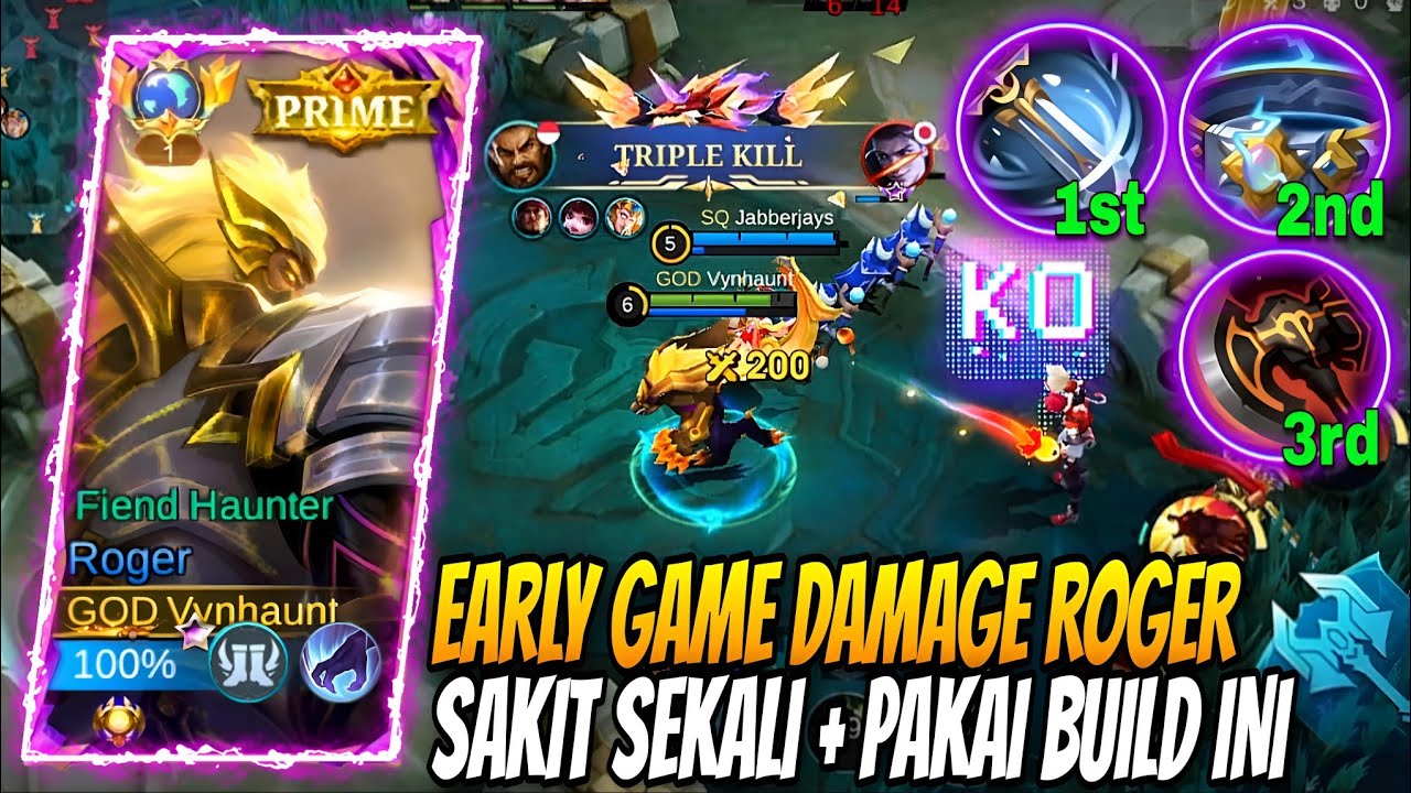 BUILD HYPER ROGER DI META SEKARANG‼️BUILD ROGER TERSAKIT 2024 | ROGER ...