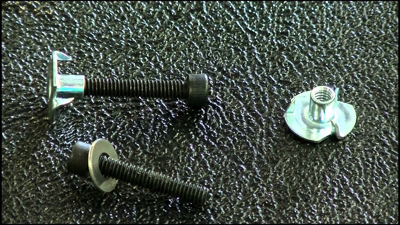 Speaker Cabinet screw hole repair using Tee Nuts - YouTube