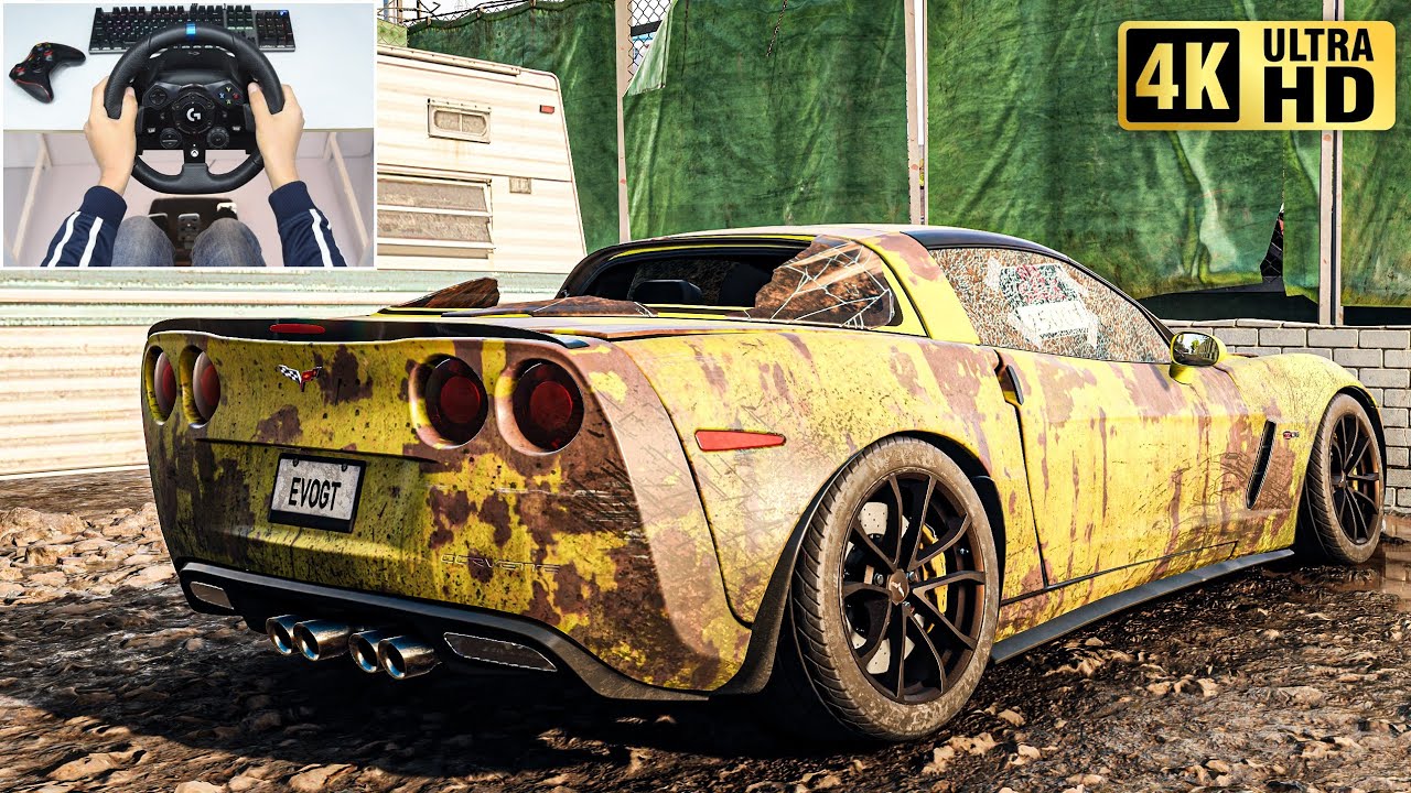 Rebuilding a Chevrolet Corvette C6 Z06 in NFS Unbound - Logitech G923 ...