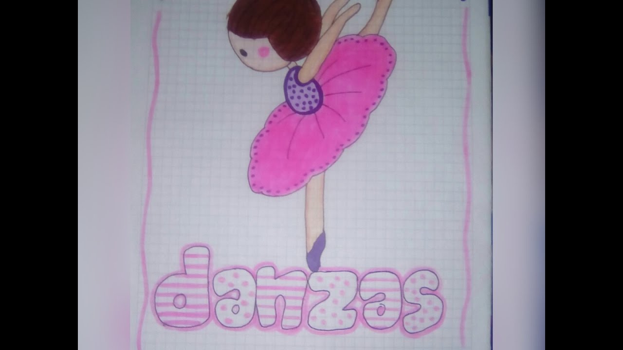 como marcar los cuadernos ( area de danzas ) - YouTube