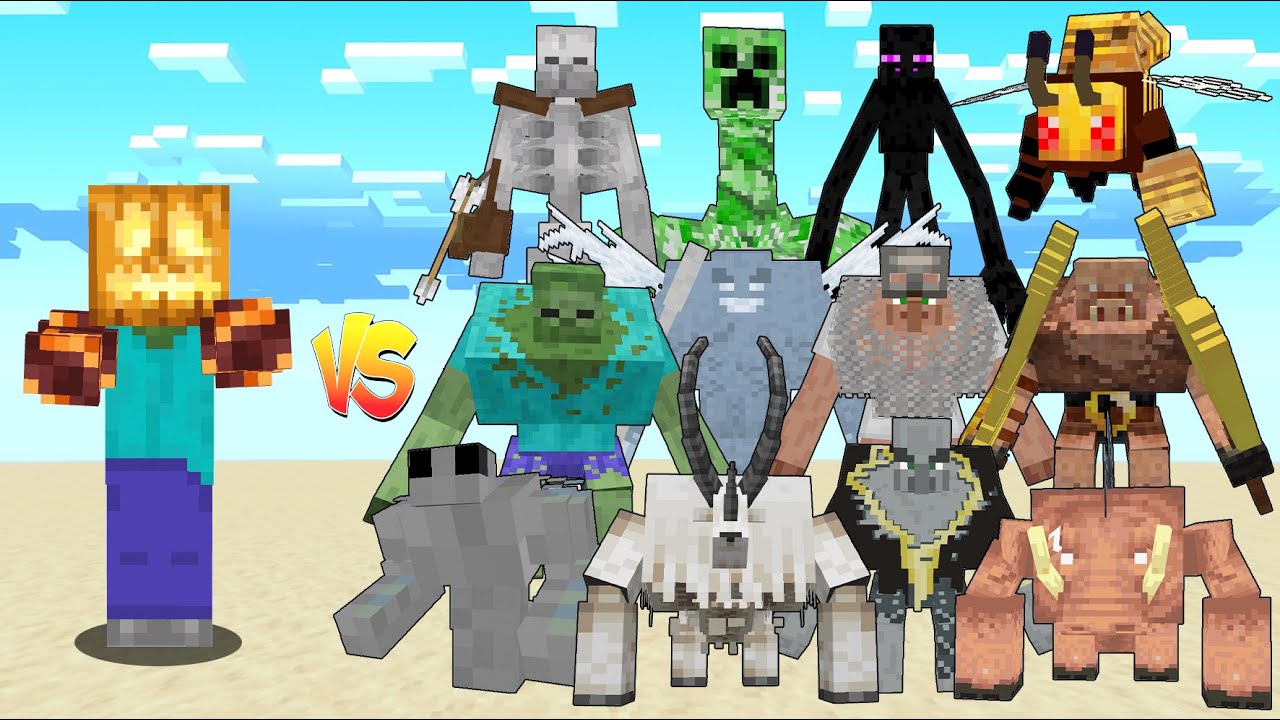 Zombin vs All Mutants / Minecraft Mob Battle - YouTube