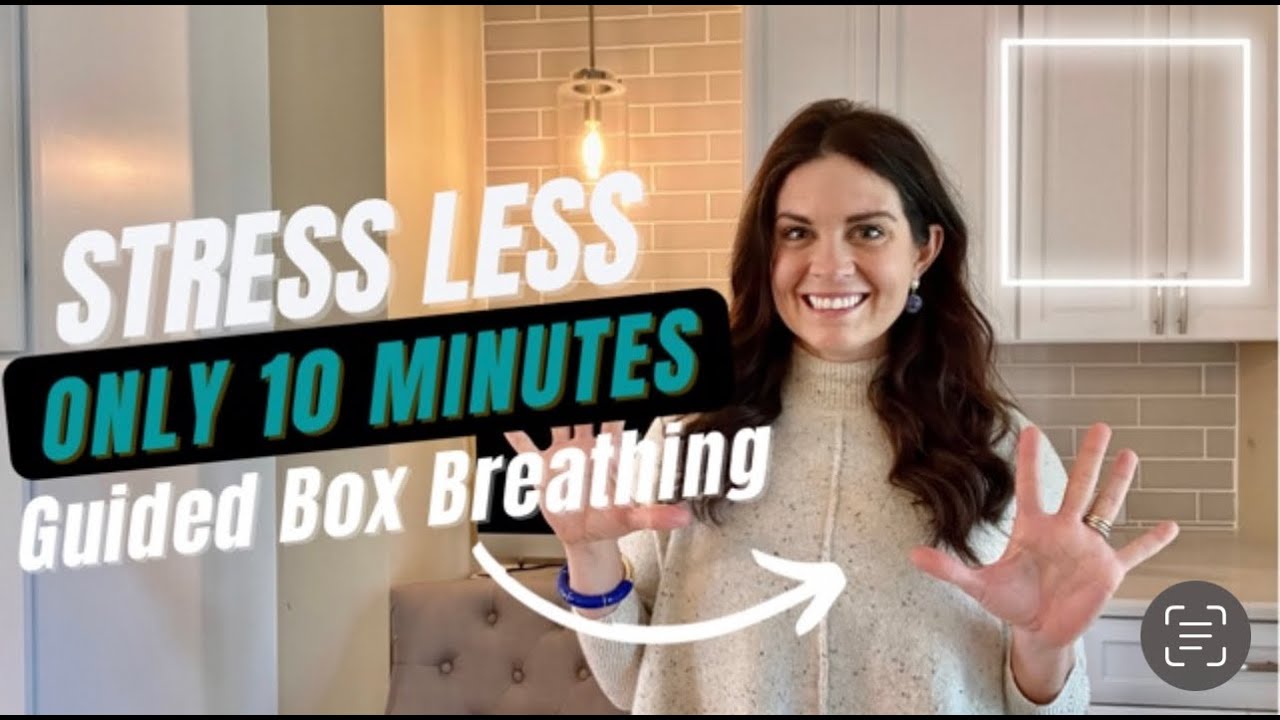 Guided Breathing | Slow Box Breathing | 4 Counts | 10 Minutes ...