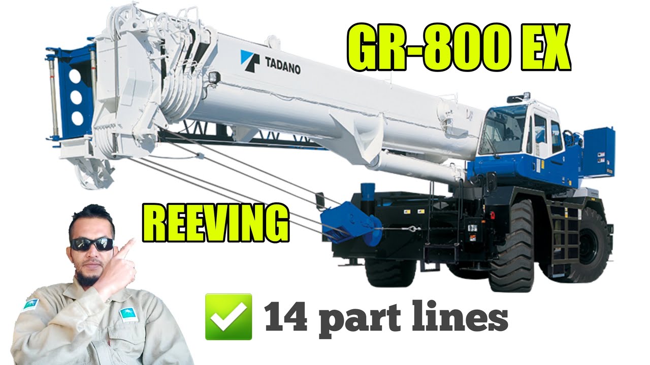 Tadano GR-800 EX Reeving Pattern 4,6,8 & 14 partline | TADANO Wire rope ...
