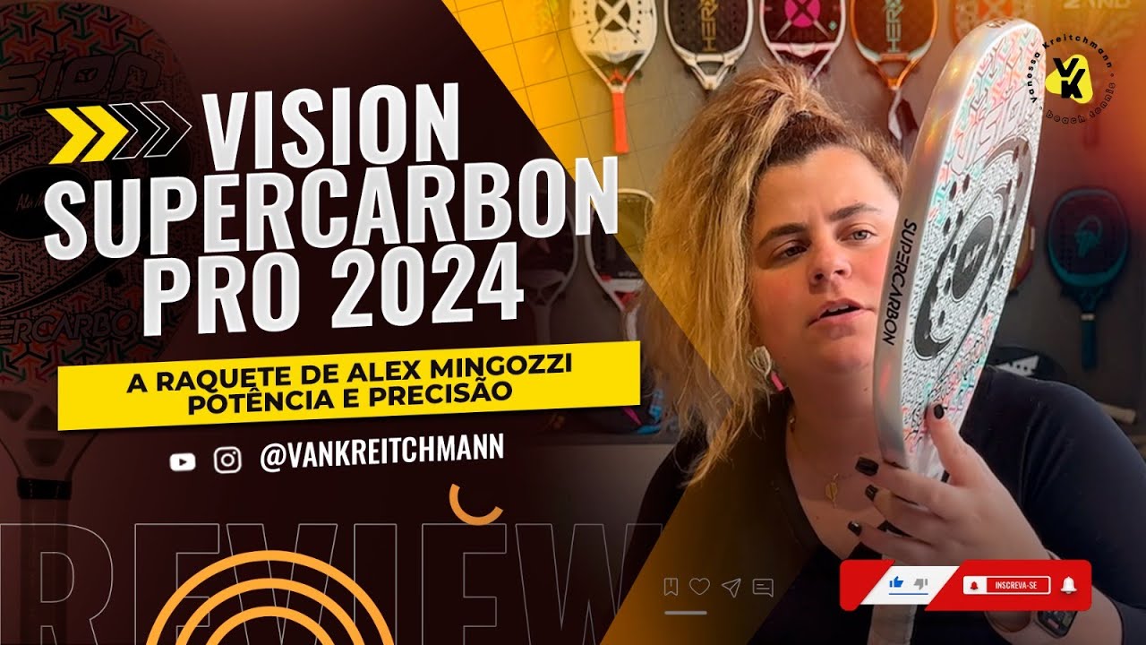 Vision SuperCarbon Pro 2024: A Raquete de Alex Mingozzi – Potência e ...