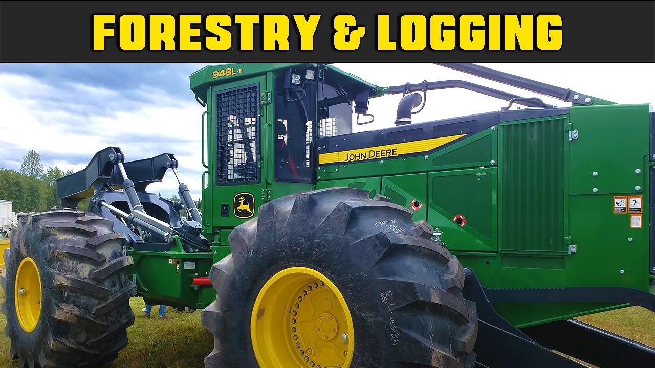 John Deere & Tigercat Skidders Up Close - Real Life Forestry & Logging ...