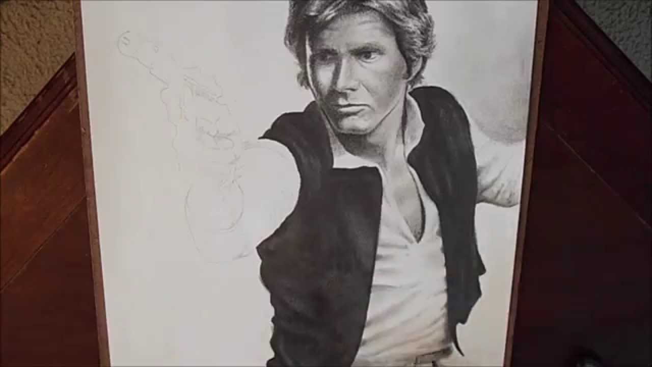 ZWOOKIEZ #33 Speed Drawing Han Solo from Star Wars - YouTube