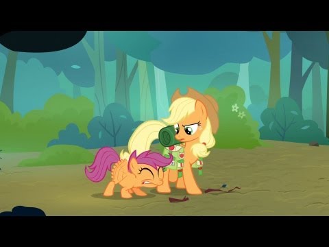 Applejack - You're more nervous than a worm in an apple on cider making day. What gives, Scootaloo?