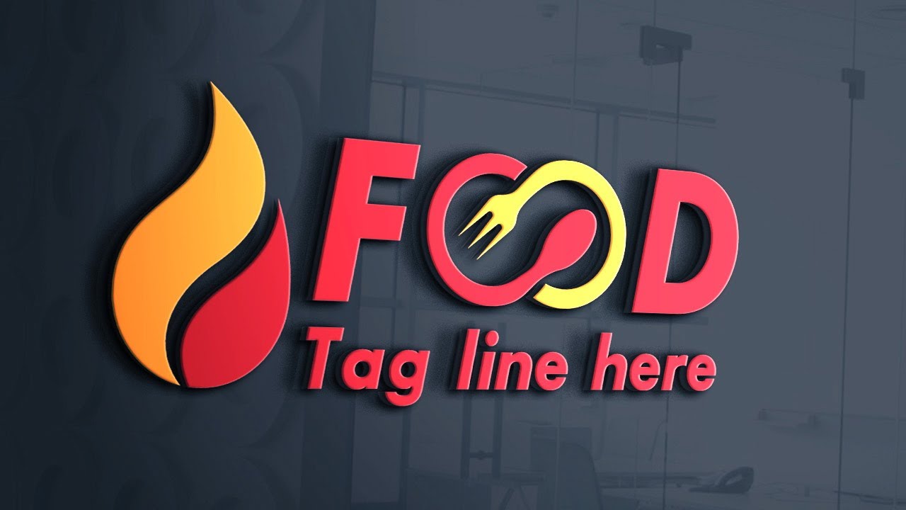 how to make food logo design||letter mark food logo||restaurant logo ...