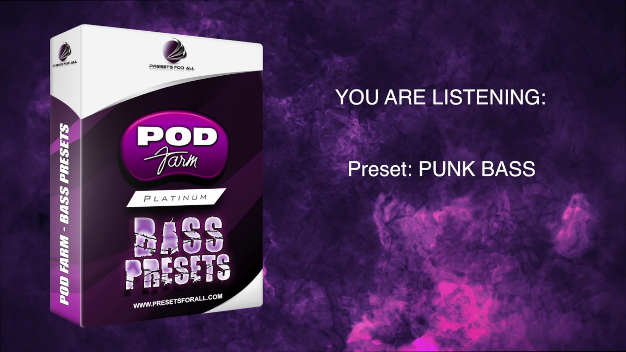 BASS PRESETS - POD Farm Pack | PresetsForAll - YouTube