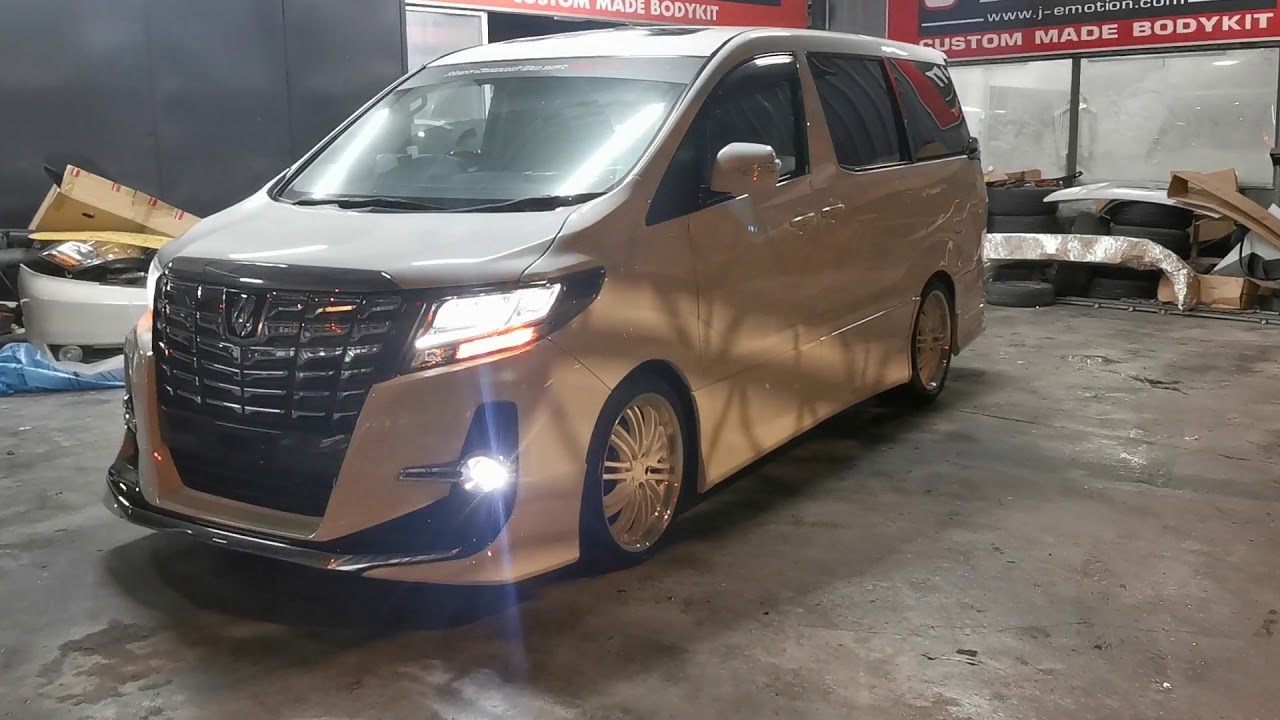 TOYOTA ALPHARD 2002-07 ANH10 CONVERT TO 2015-17 ANH30 ALPHARD BODYKIT ...