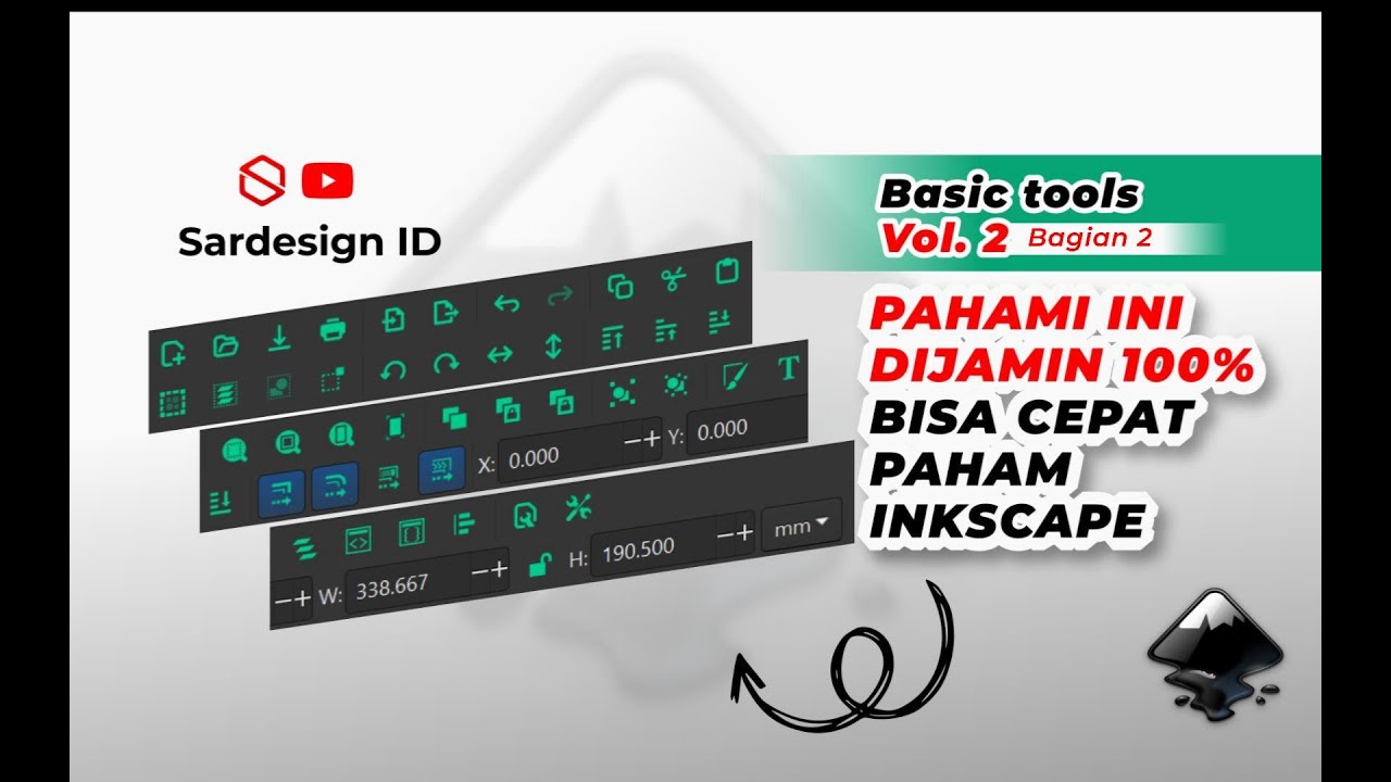 TUTORIAL INKSCAPE | Basic Tools Inkscape Bagi Pemula Vol. 2 bagian 2 ...