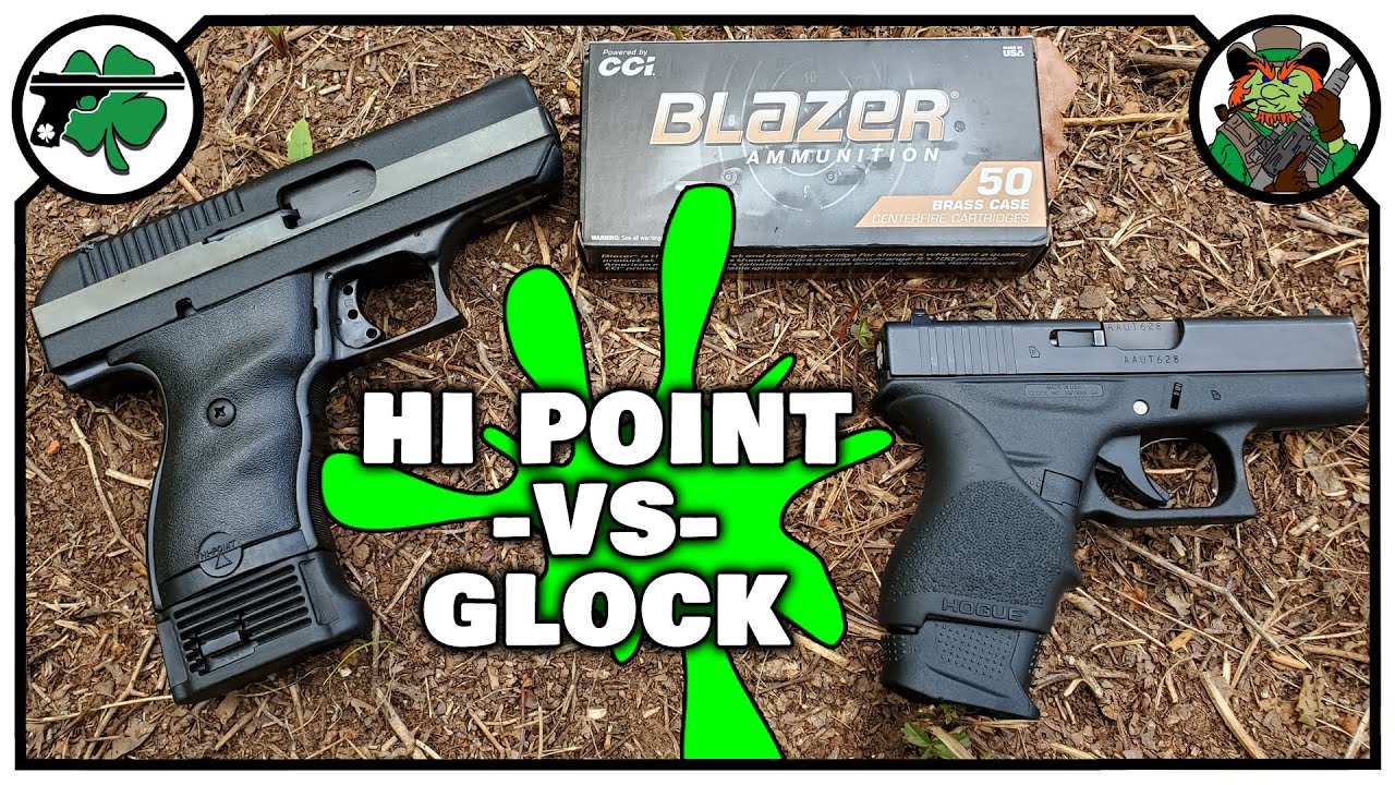 Hi Point CF380 -VS- Glock 42 ACCURACY Battle With Chrono Test - YouTube