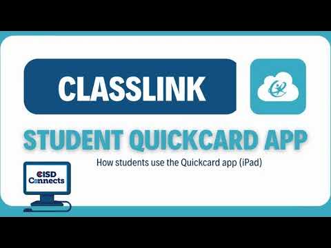 Classlink: Quickcard App for Students - YouTube