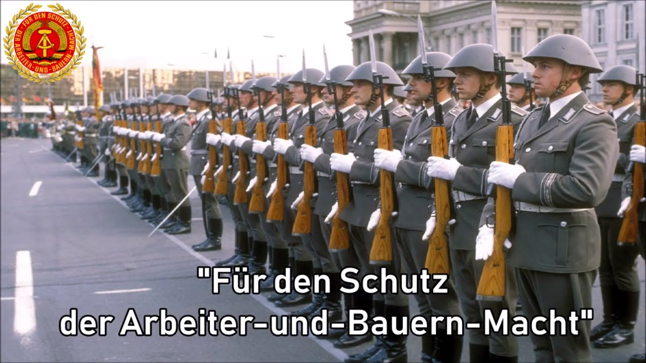 民主德國閱兵曲「Parademarsch № 1 der Nationalen Volksarmee」 - YouTube