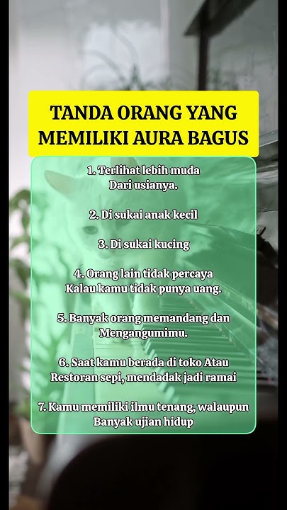 Tanda orang memiliki aura bagus - YouTube