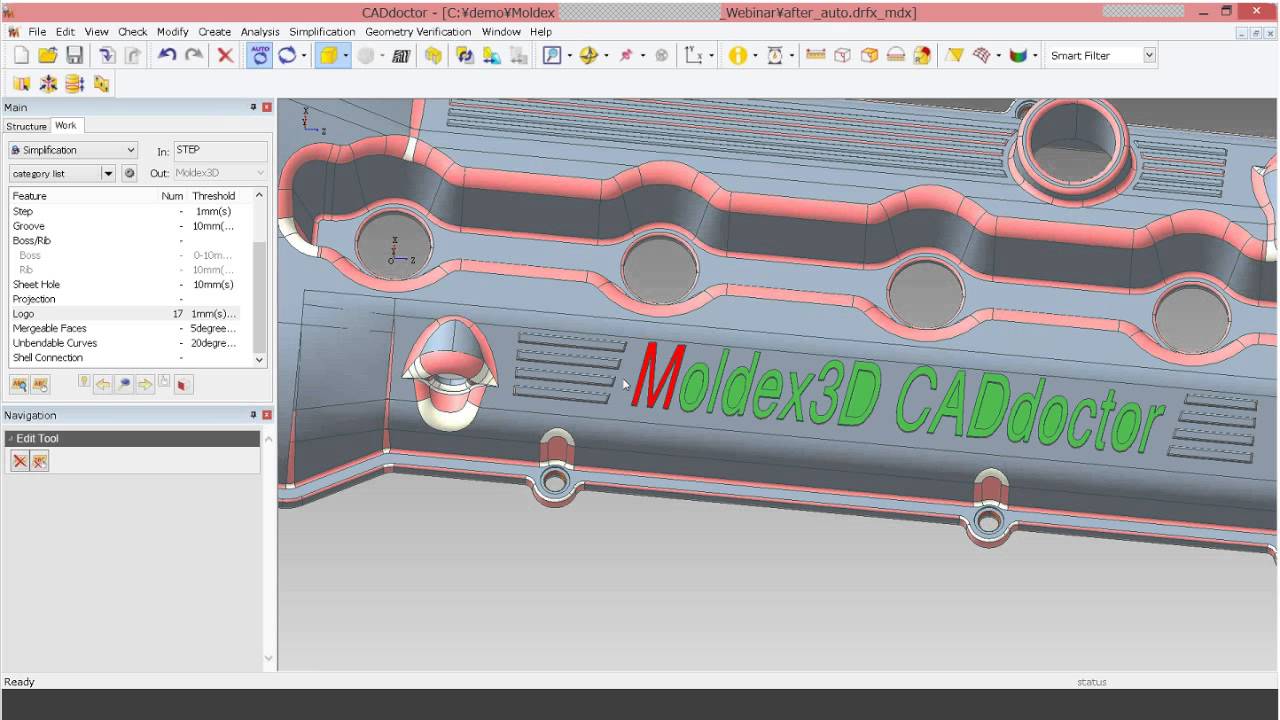 Moldex3D CADdoctor webinar recording - YouTube