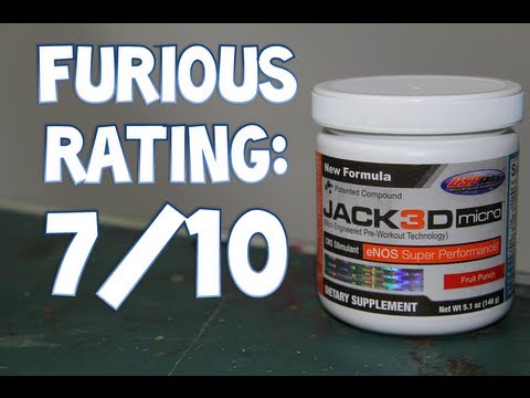 USPlabs JACK3D Micro Pre-Workout Supplement Review - 7/10 - YouTube