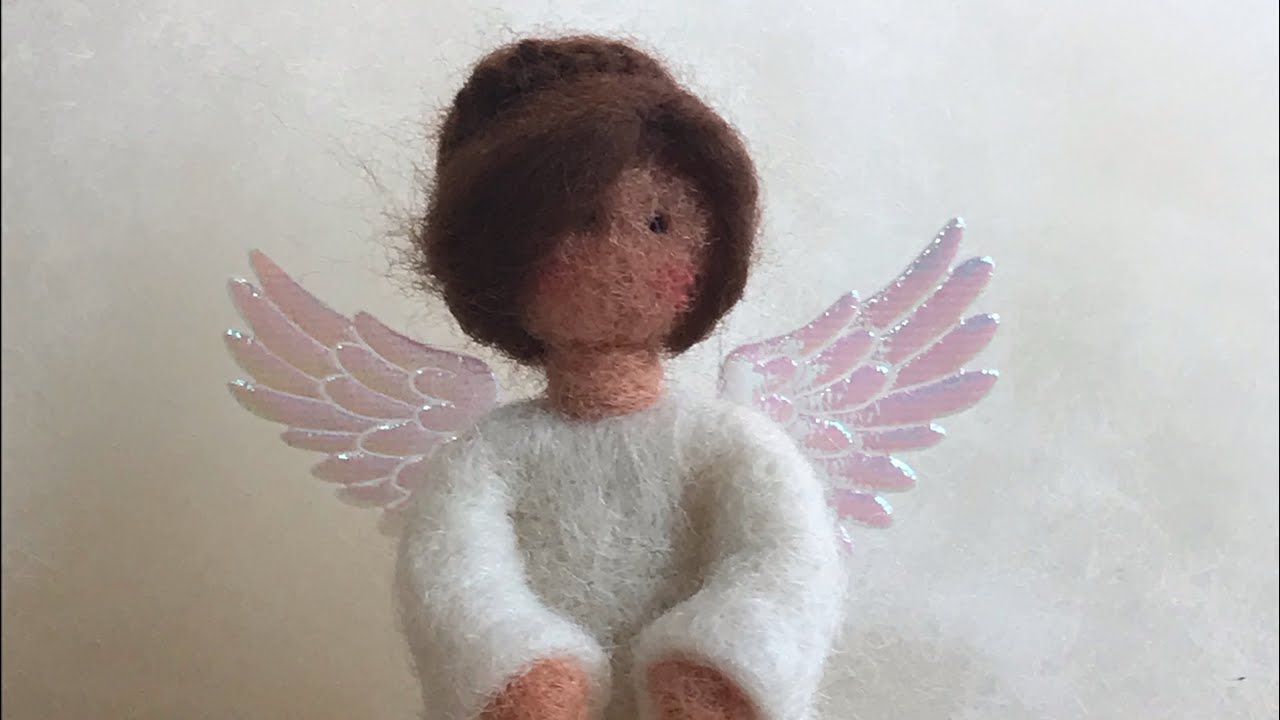 How to needle felt an angel - tutorial - YouTube