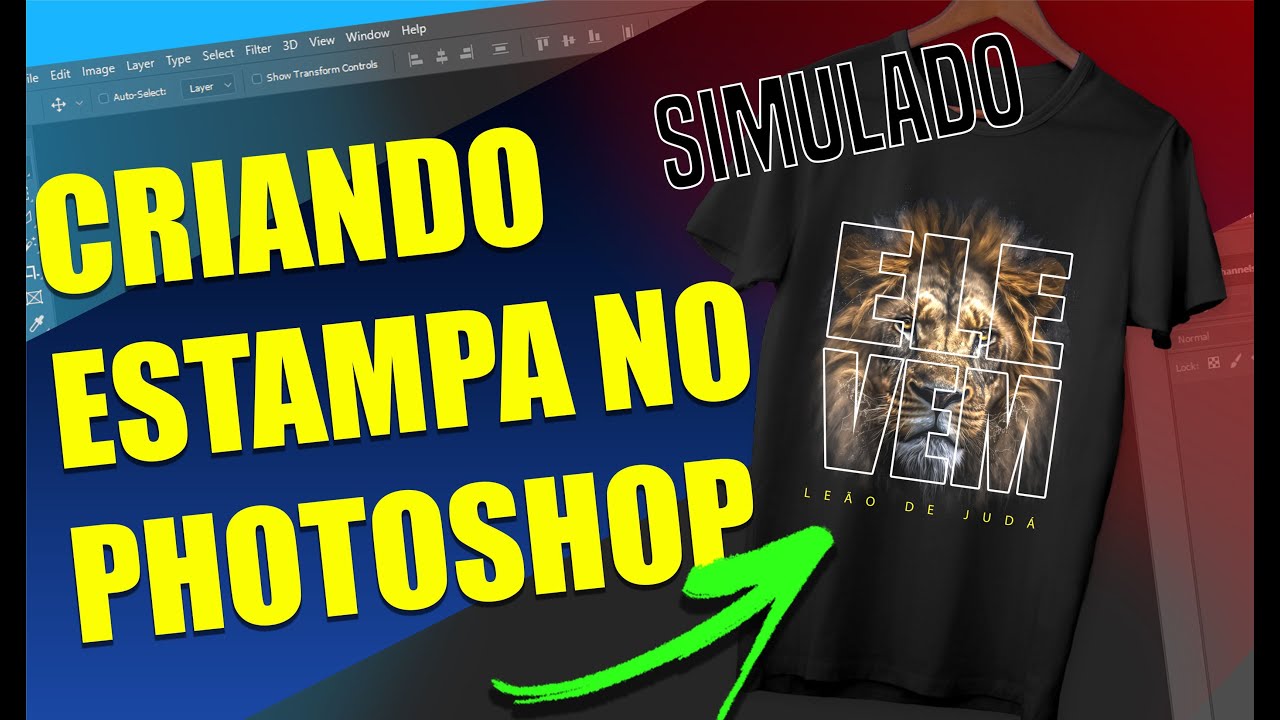 CRIANDO UMA ESTAMPA SIMULADO DO ZERO NO PHOTOSHOP CREATING A SIMULATED ...